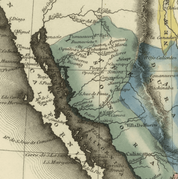 Mapa antiguo de México (1823) – Mapoteca